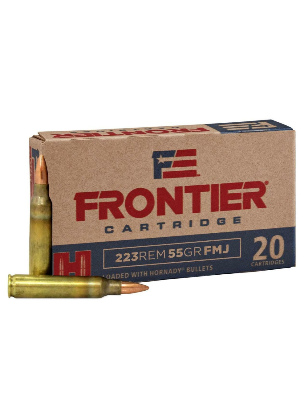Набій нарізний Hornady Frontier .223 Rem (5.56x45) FMJ / 3.56 г, 55 gr